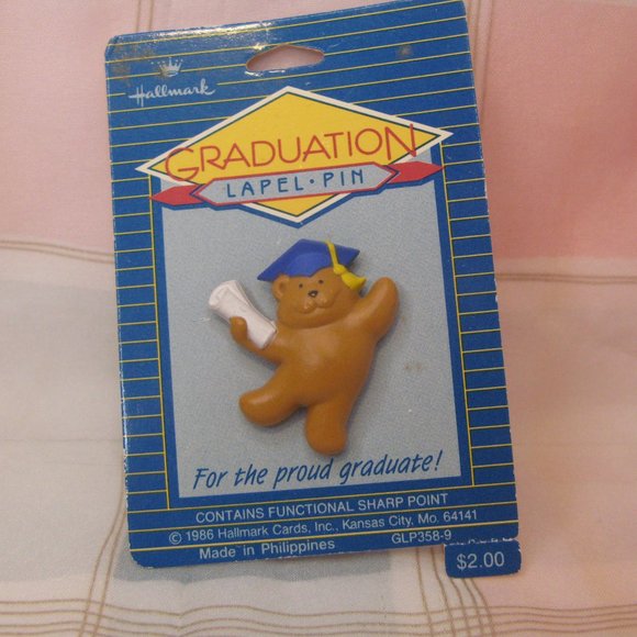 Hallmark | Jewelry | Hallmark Graduation Plastic Lapel Pin On Card ...